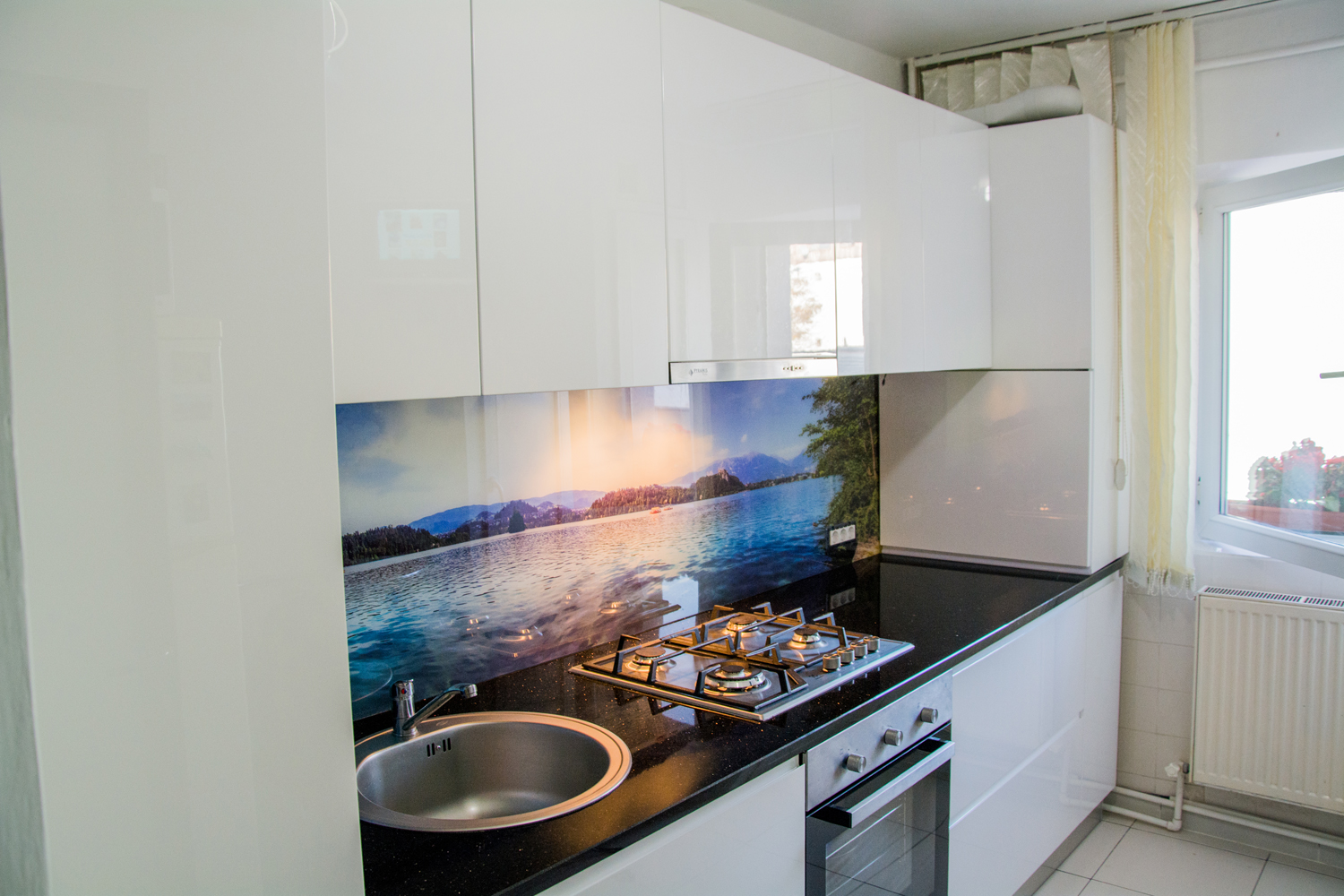 Bucatarie MDF Cu Frezare Maner - Yulmob