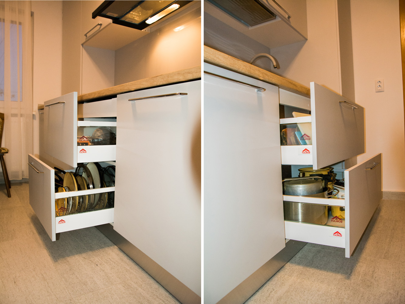 Bucatarie MDF Gri Casmir - Yulmob